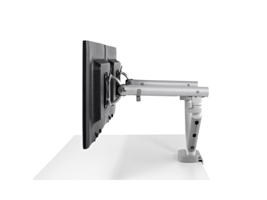 Flo Dual Monitor Arm with desk clamp - Black - HPA